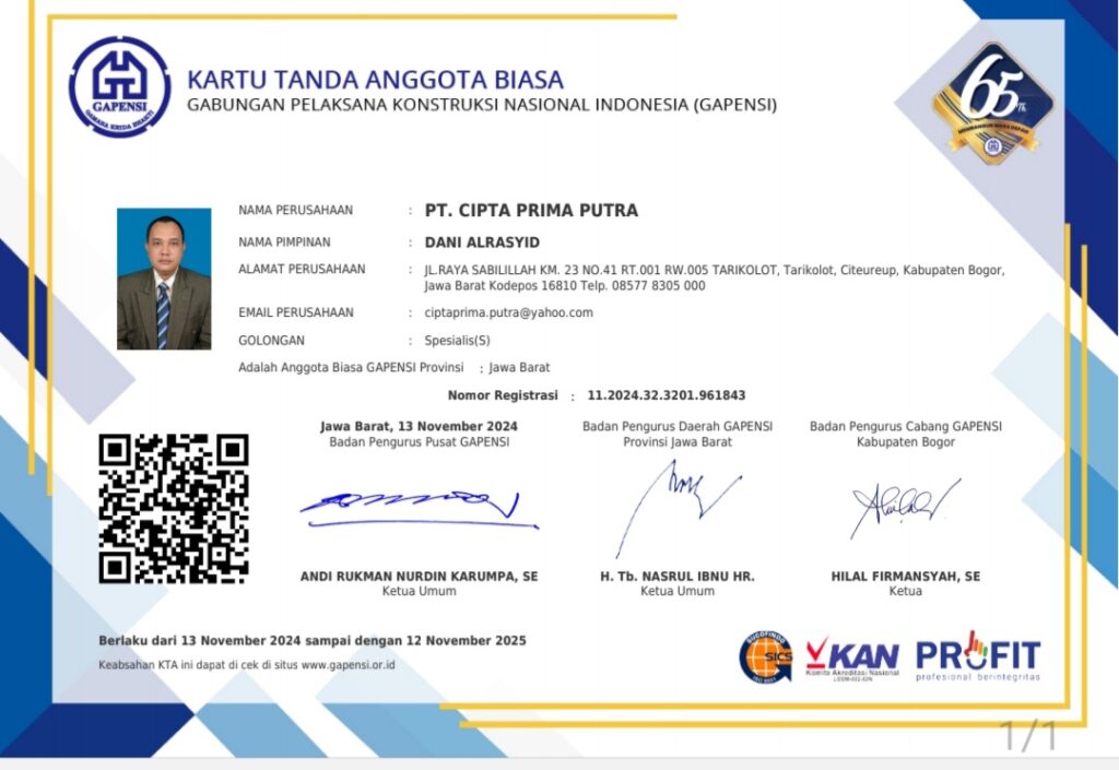 Tentang PT. Cipta Prima Putra - Kontraktor Mechanical Electrical & HVAC